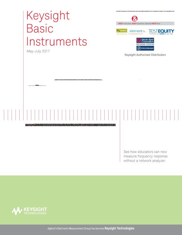 Keysight Basic Instruments (May-July 2017) PDF Asset Page | Keysight